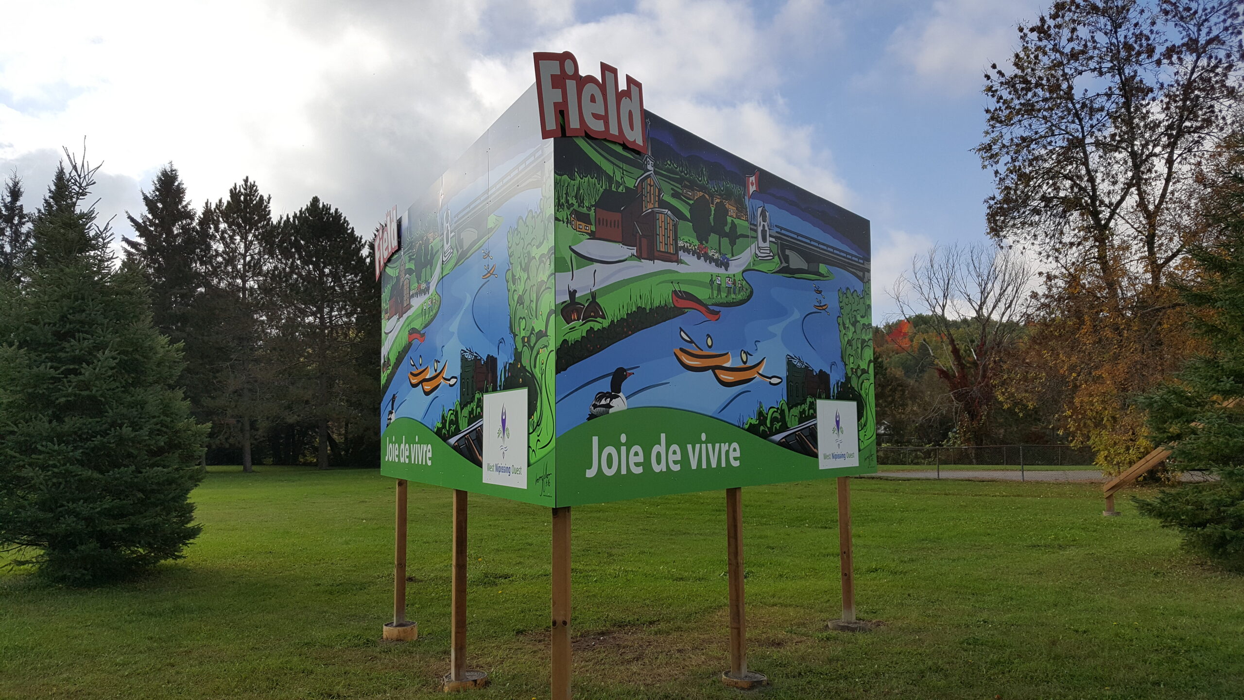Triangular Field Billboard - Coles Signs